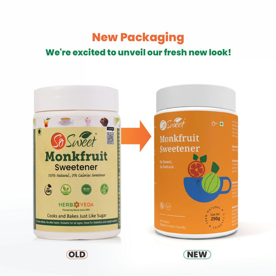 So Sweet Monk Fruit 100 Natural Zero Calorie Sweetener 250gm
